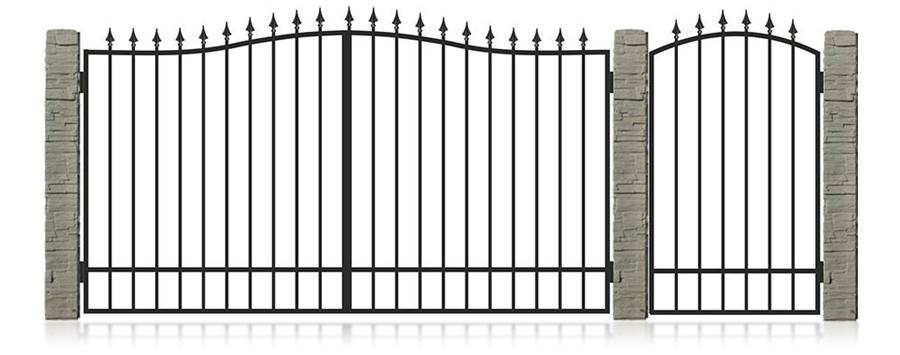 kovácsoltvas stílusú kapuk